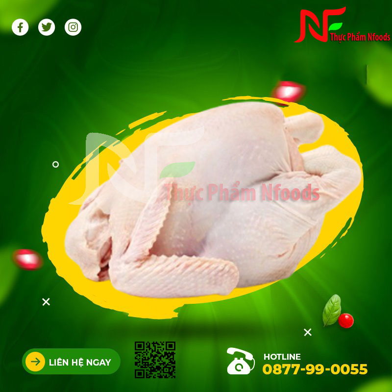 Gà nguyên đầu, gà dai nguyên con có đầu